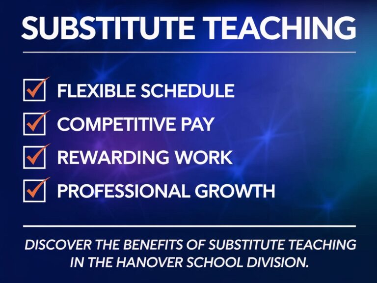 Substitute Teaching | Hanover School Division